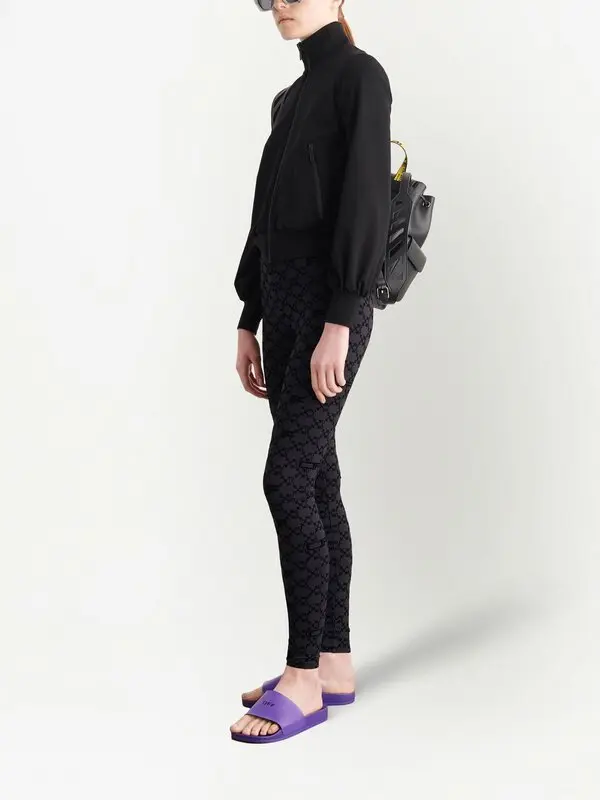 Off-White Flock Monogram Performance Leggings