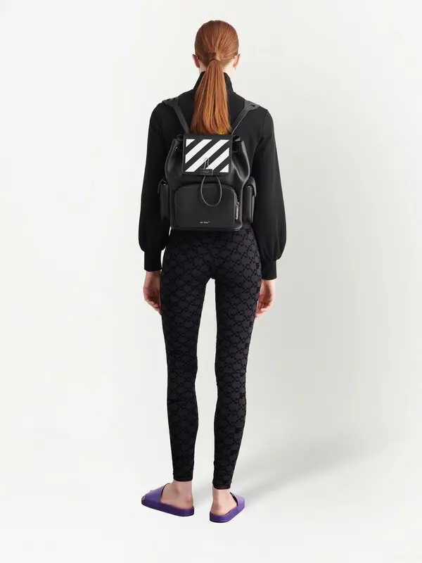 Off-White Flock Monogram Performance Leggings