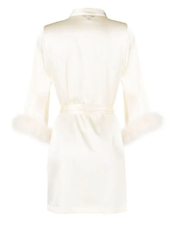 GILDA & PEARL Waist-tied Satin Robe