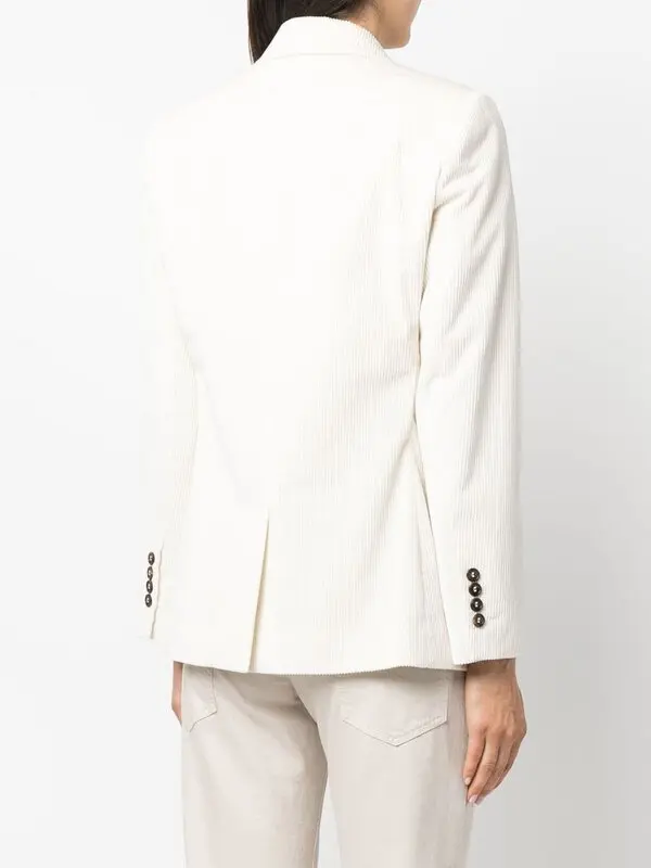 Brunello Cucinelli Ribbed Single-breasted Blazer