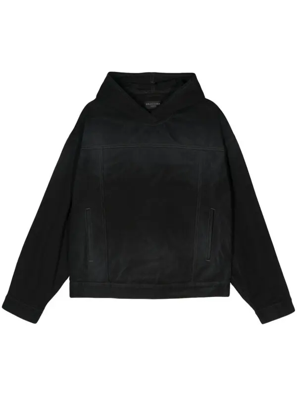 Balenciaga Cotton Denim Hoodie