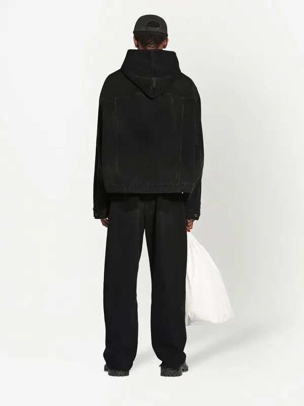 Balenciaga Cotton Denim Hoodie