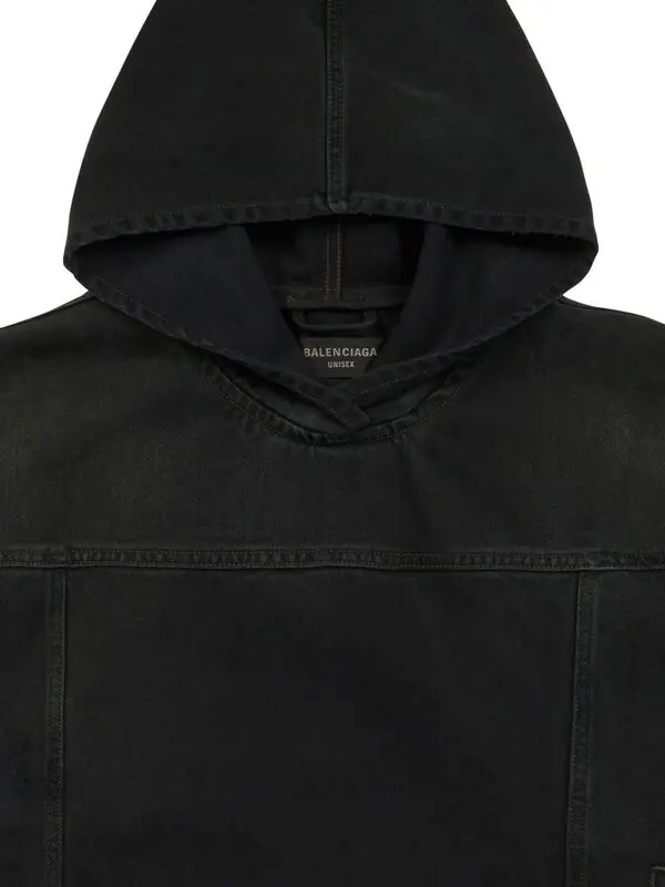 Balenciaga Cotton Denim Hoodie