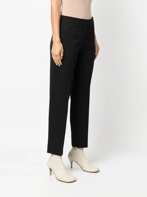 JIL SANDER Straight-leg Wool Trousers - Black