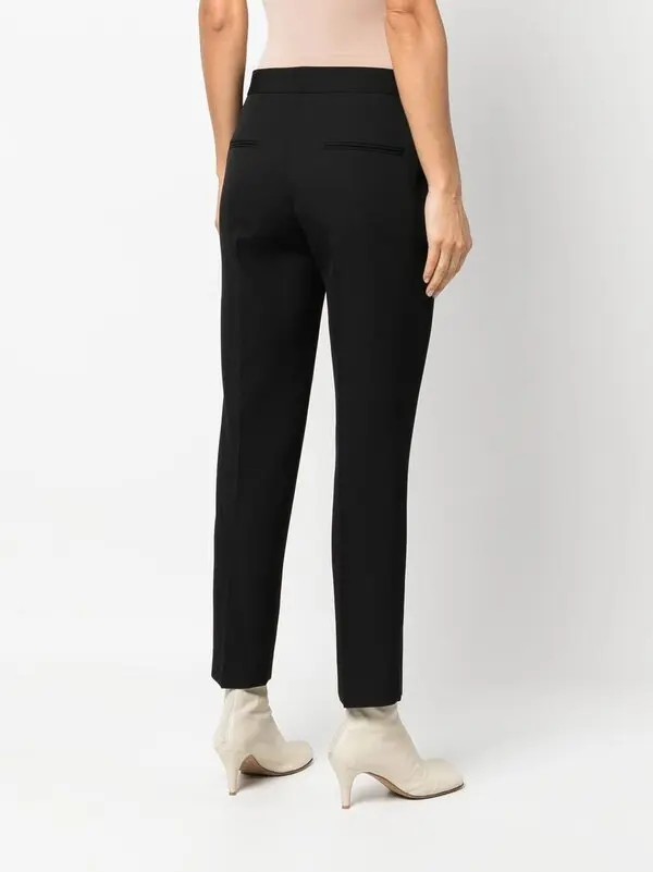 JIL SANDER Straight-leg Wool Trousers - Black