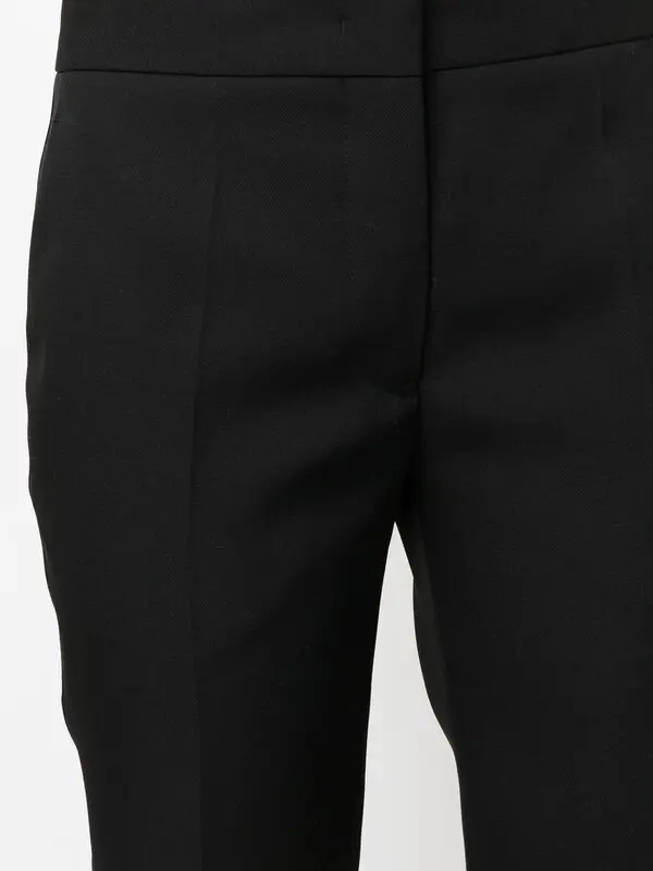 JIL SANDER Straight-leg Wool Trousers - Black