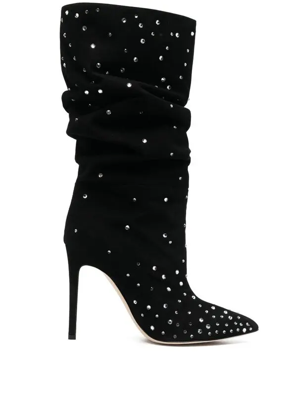 Paris Texas Holly 110mm Stiletto Boots - Black