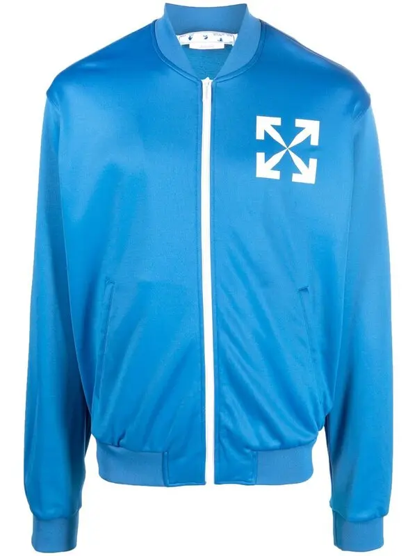 Off-White Arrows-print Track Jacket - Blue
