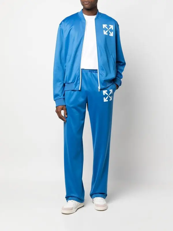 Off-White Arrows-print Track Jacket - Blue