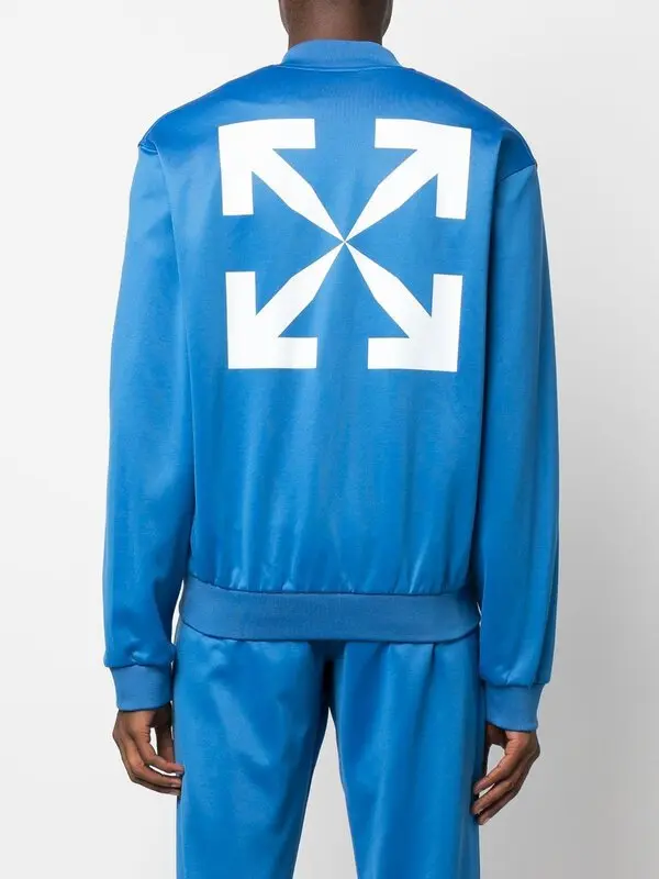 Off-White Arrows-print Track Jacket - Blue