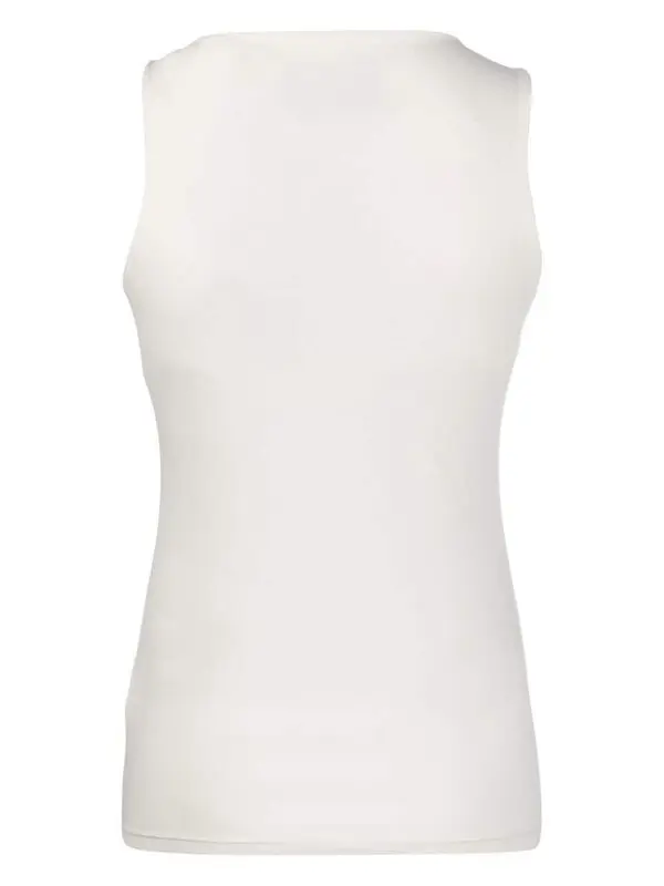 Philipp Plein Logo-embroidered Tank Top - White
