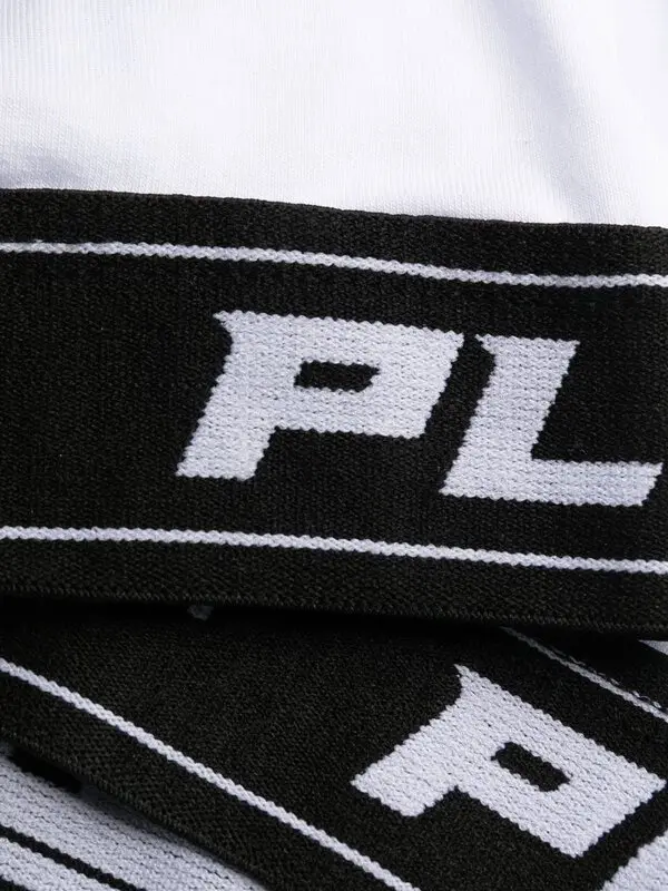 Philipp Plein Logo-underband Sports Bralette - White