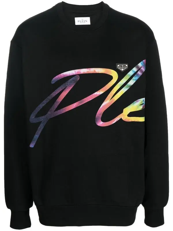 Philipp Plein Signature Logo-print Sweatshirt - Black