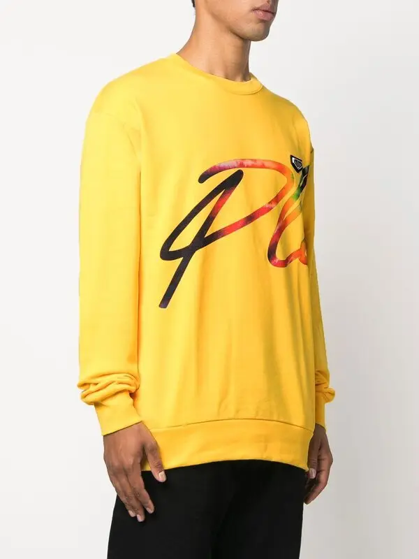 Philipp Plein Logo-print Sweatshirt - Yellow