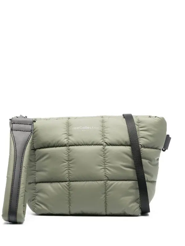 VEECOLLECTIVE Porter Quilted Shoulder Bag - Green