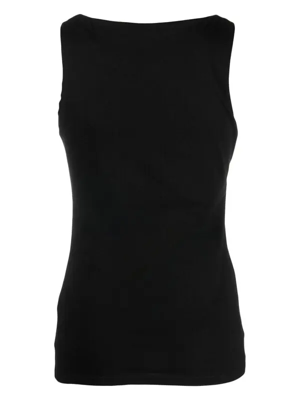 Philipp Plein Logo-embroidered Tank Top - Black