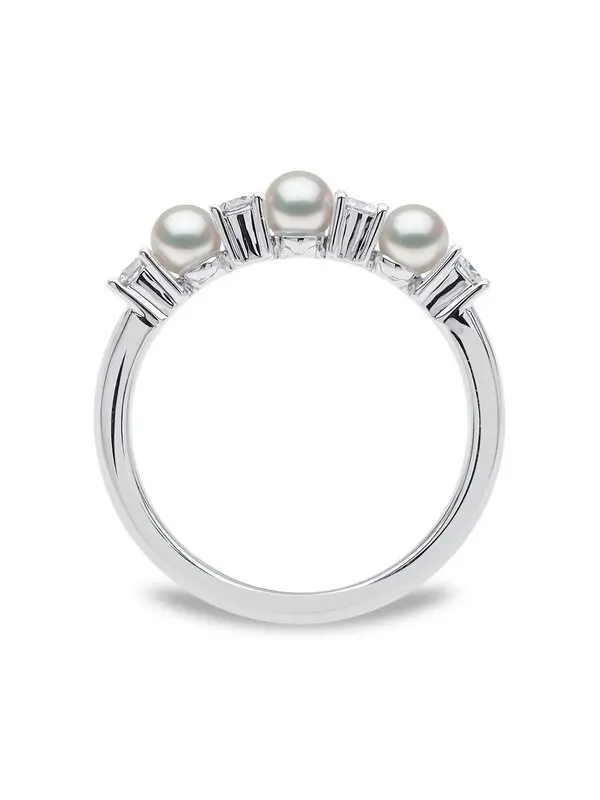 Yoko London 18kt White Gold Eclipse Akoya Pearl And Diamond Ring