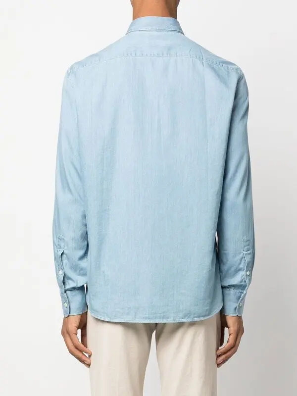 Brunello Cucinelli Long-sleeve Cotton Shirt