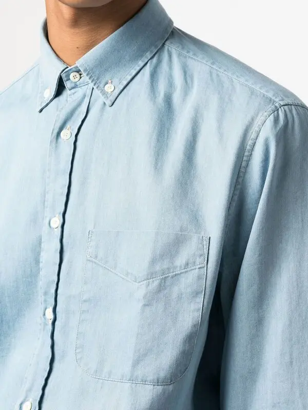 Brunello Cucinelli Long-sleeve Cotton Shirt