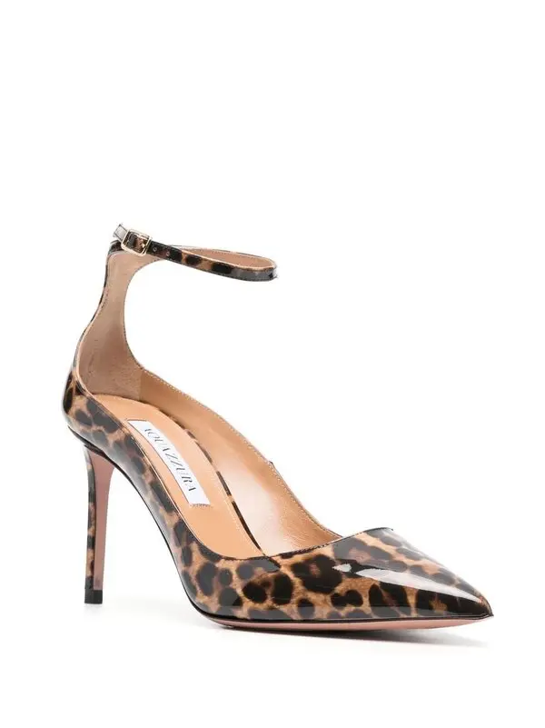 AQUAZZURA Leopard-print Mid-heel Pumps