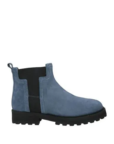 TOD'S Ankle Boots In Leather - Slate Blue