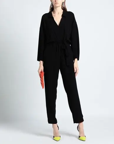 Maje Crepe Belted Jumpsuit