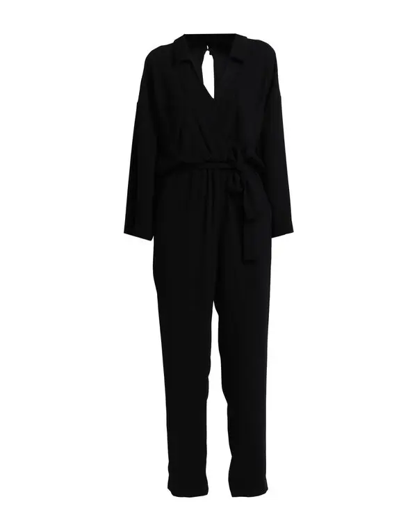 Maje Crepe Belted Jumpsuit
