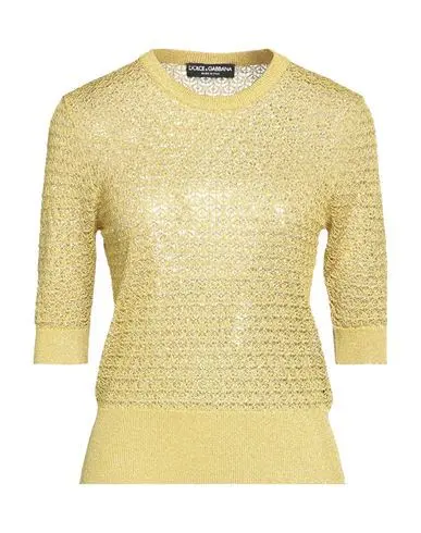 Dolce & Gabbana Metallic Crochet-knit Viscose-blend Sweater - Acid Green