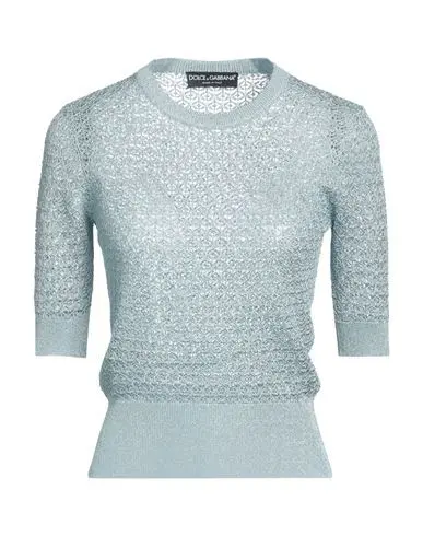 Dolce & Gabbana Metallic Crochet-knit Viscose-blend Sweater