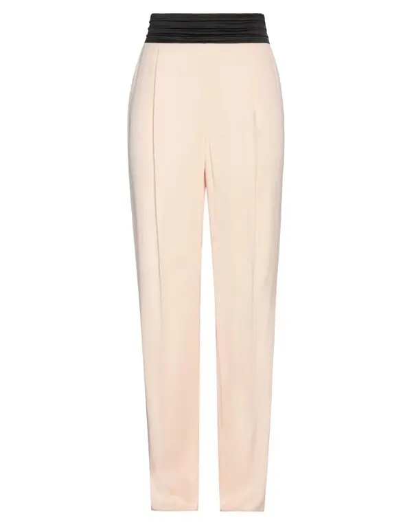 ANNA MOLINARI High Waisted Tapered Leg Pants - Blush