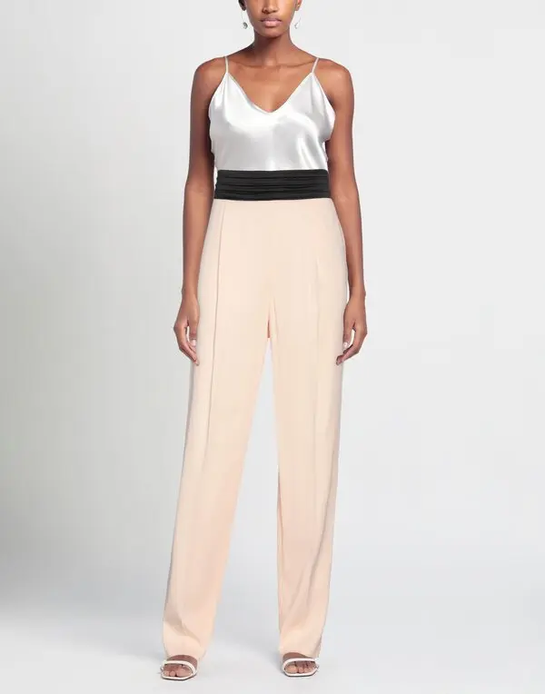 ANNA MOLINARI High Waisted Tapered Leg Pants - Blush