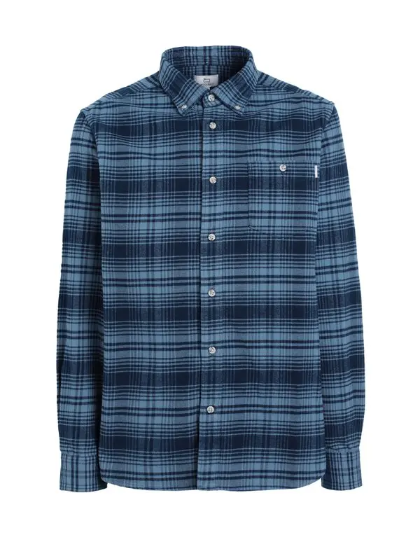 Woolrich Traditional Flannel Shirt Shirt Size Cotton - Pastel Blue