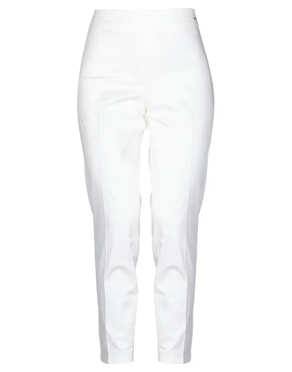 SEVENTY VENEZIA Cropped Tapered Pants - White
