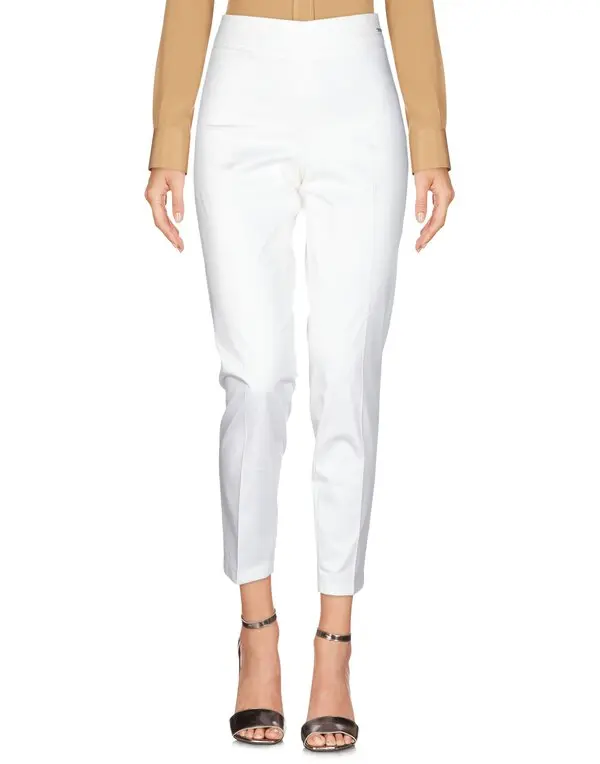 SEVENTY VENEZIA Cropped Tapered Pants - White