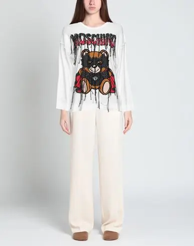 Moschino Cotton Knit Sweater - White