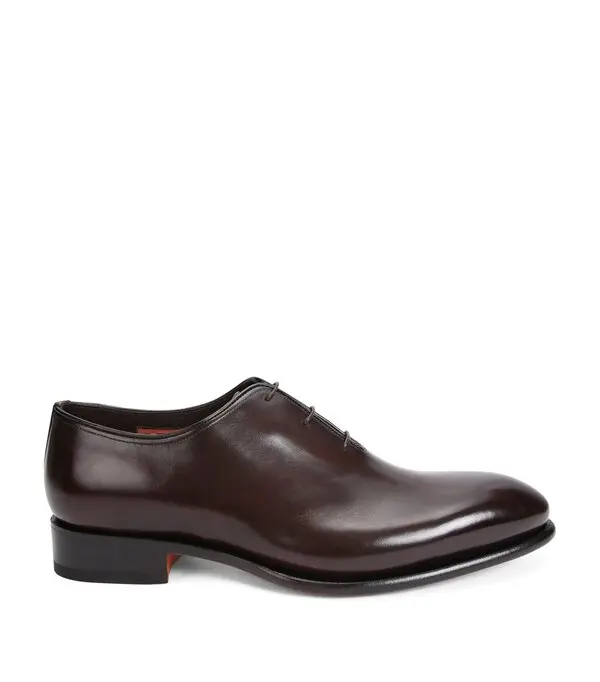 Santoni Leather Carter Oxford Shoes - Brown