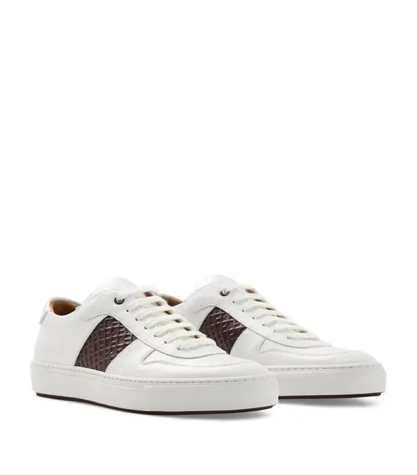 BOSS Leather Monogram Sneakers