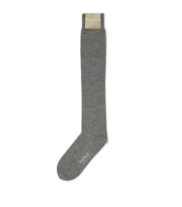 Falke Cashmere-rich No. 1 Knee-high Socks - Grey