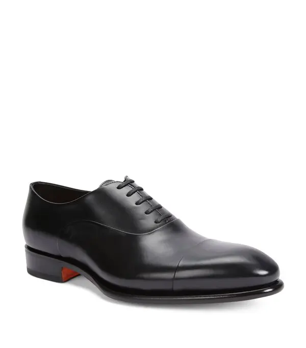 Santoni Leather Oxford Shoes