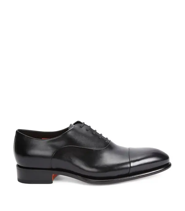 Santoni Leather Oxford Shoes