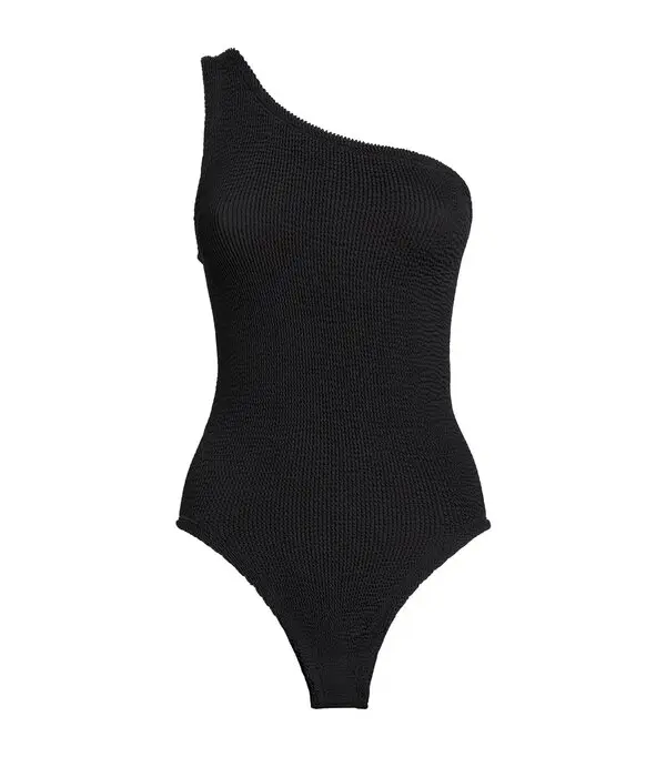 Hunza G One-shoulder Nancy Swimsuit - Black