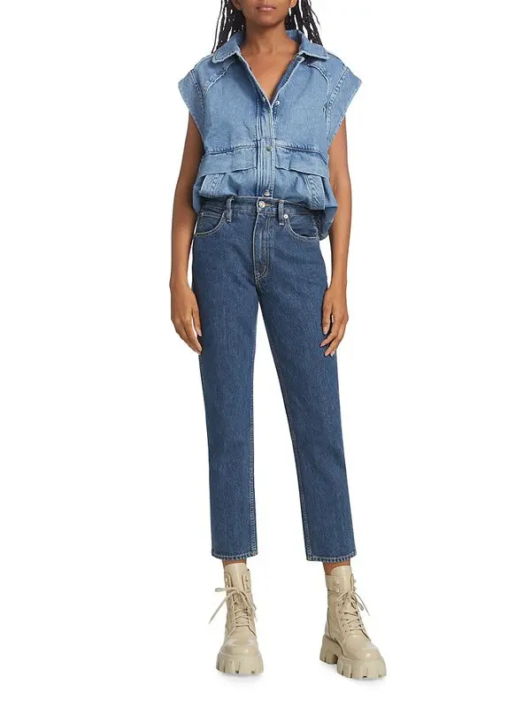 SLVRLAKE Virginia High-rise Slim-leg Jeans