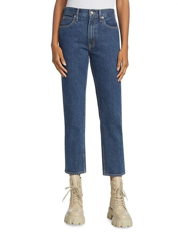 SLVRLAKE Virginia High-rise Slim-leg Jeans