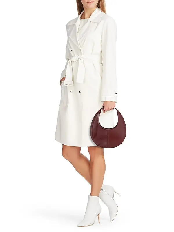 Staud Mini Moon Split Leather Shoulder Bag