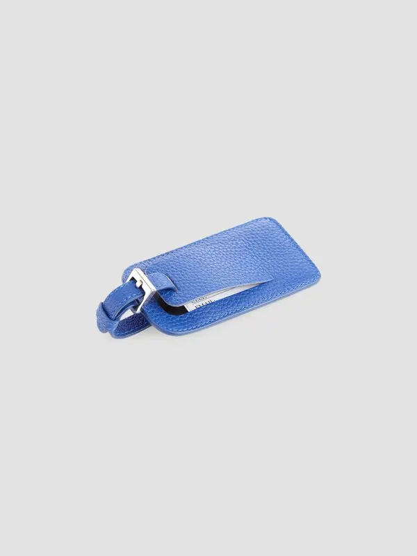 ROYCE NEW YORK Signature Luggage Tag - Cobalt
