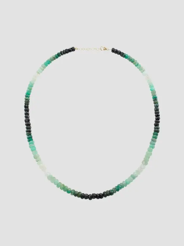 Jia Jia Arizona 14k Yellow Gold & Emerald Beaded Necklace