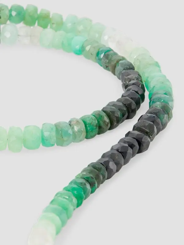 Jia Jia Arizona 14k Yellow Gold & Emerald Beaded Necklace