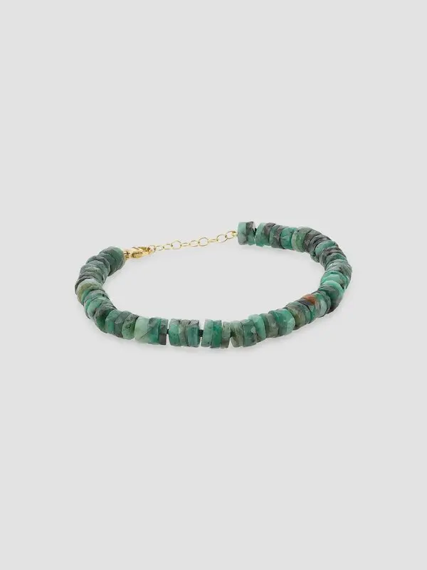Jia Jia Atlas 14k Yellow Gold & Emerald Beaded Bracelet