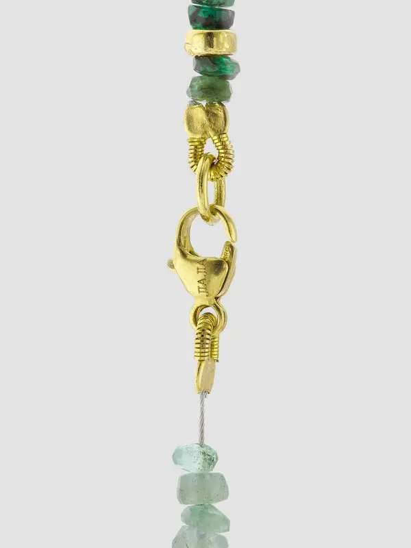 Jia Jia 14k Yellow Gold, Emerald, & Pearl Long Necklace