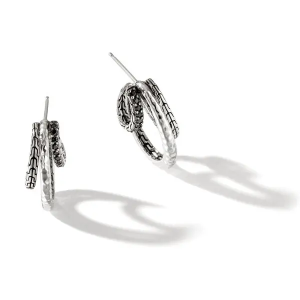 John Hardy Palu J Hoop Earrings